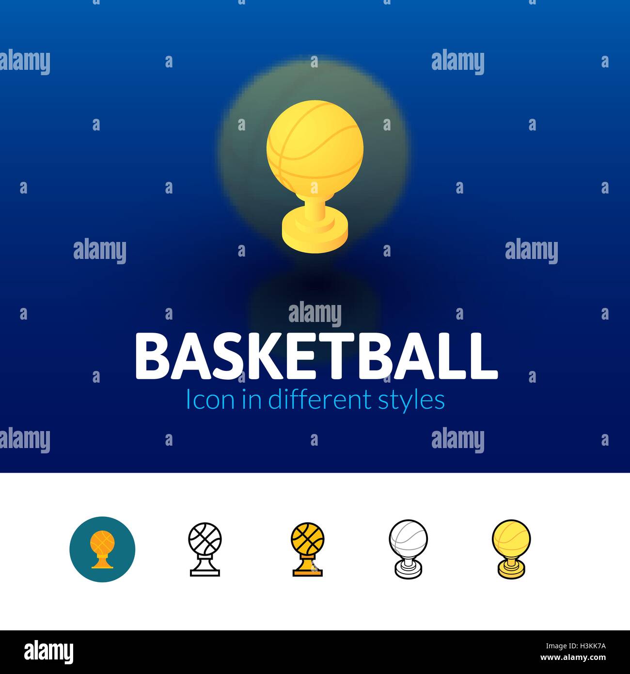 Basketball icon in different style Stock Vector Image & Art - Alamy