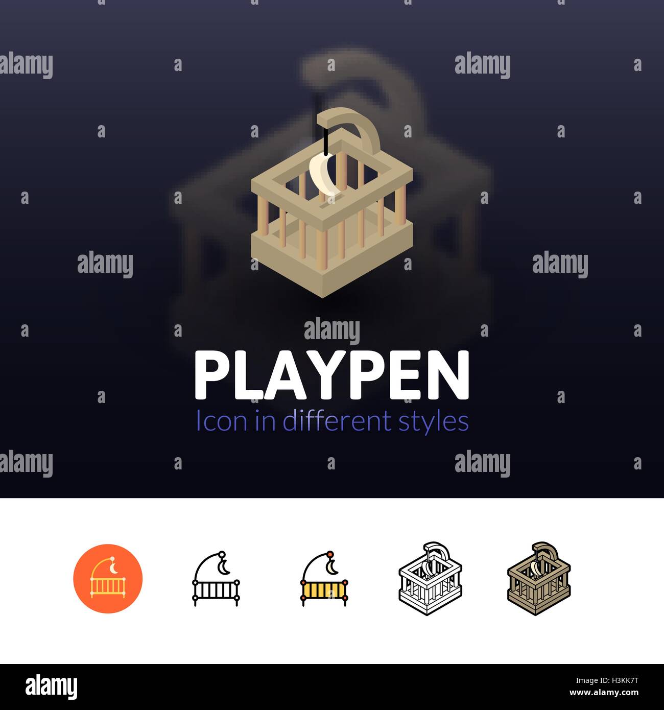 Playpen Stock Vector Images - Alamy