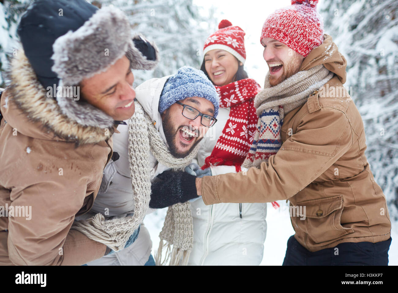 Having fun outdoors Stock Photo - Alamy
