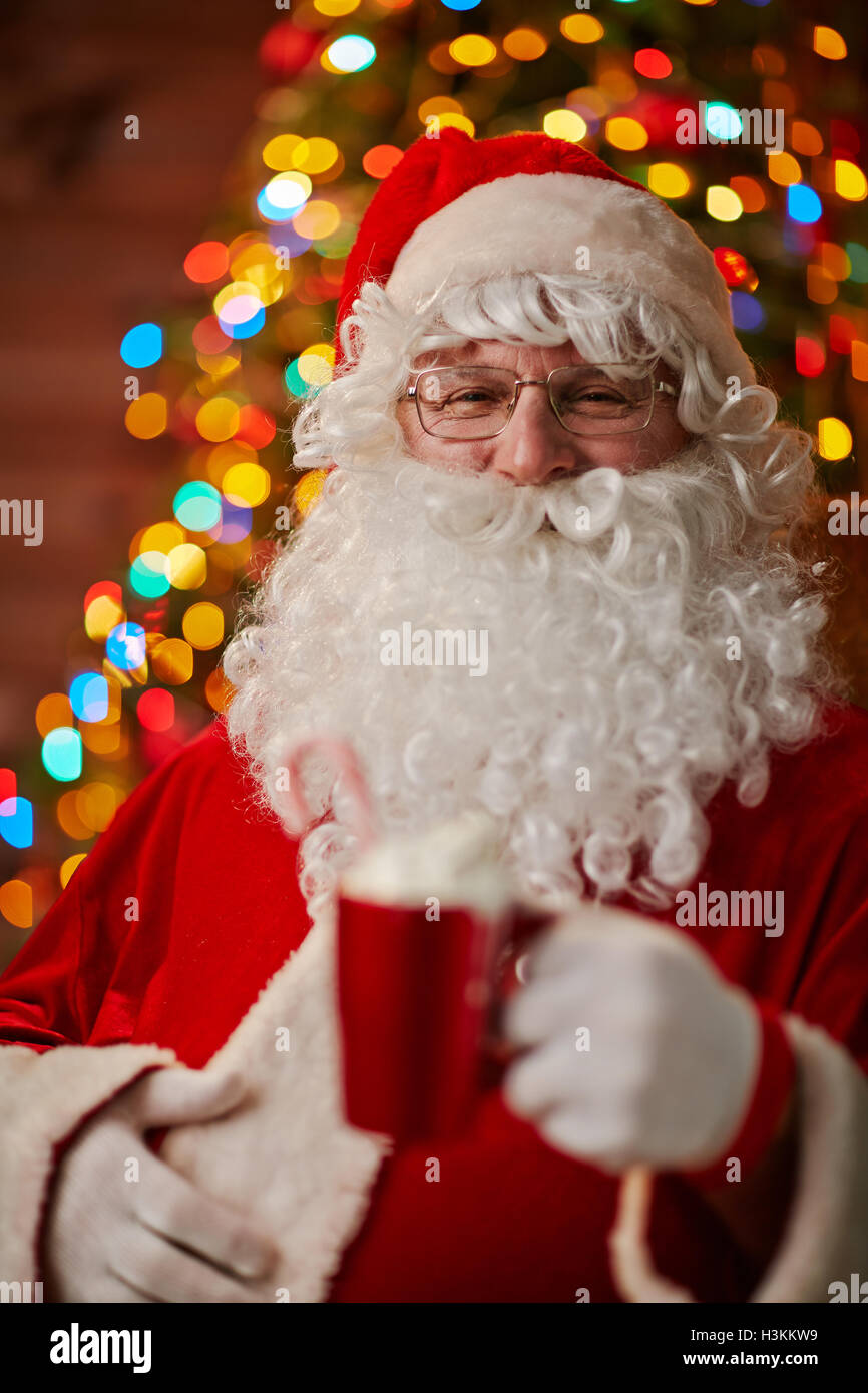Smiling Santa Claus Stock Photo - Alamy