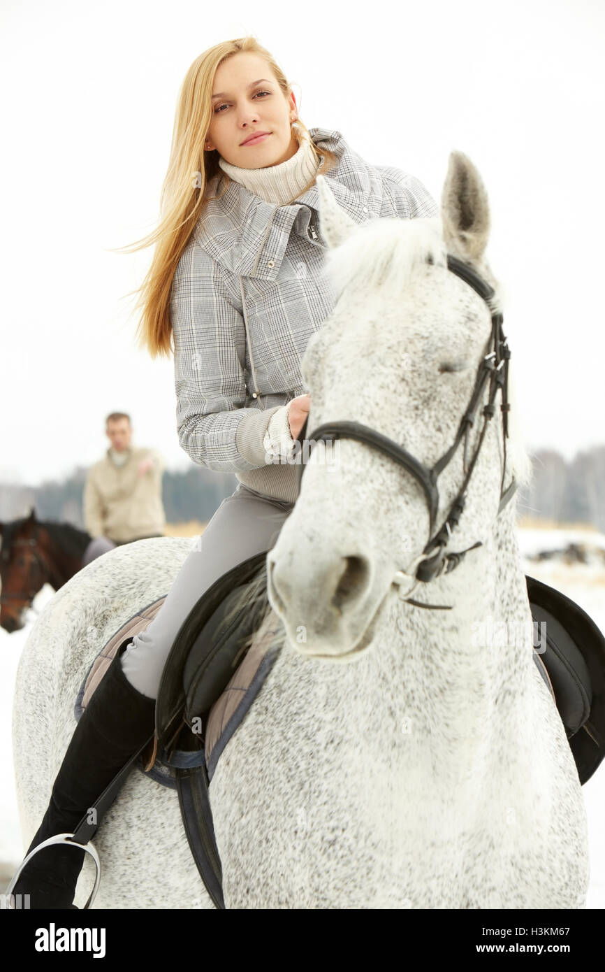 Woman horse riding amazon hi-res stock photography and images - Alamy