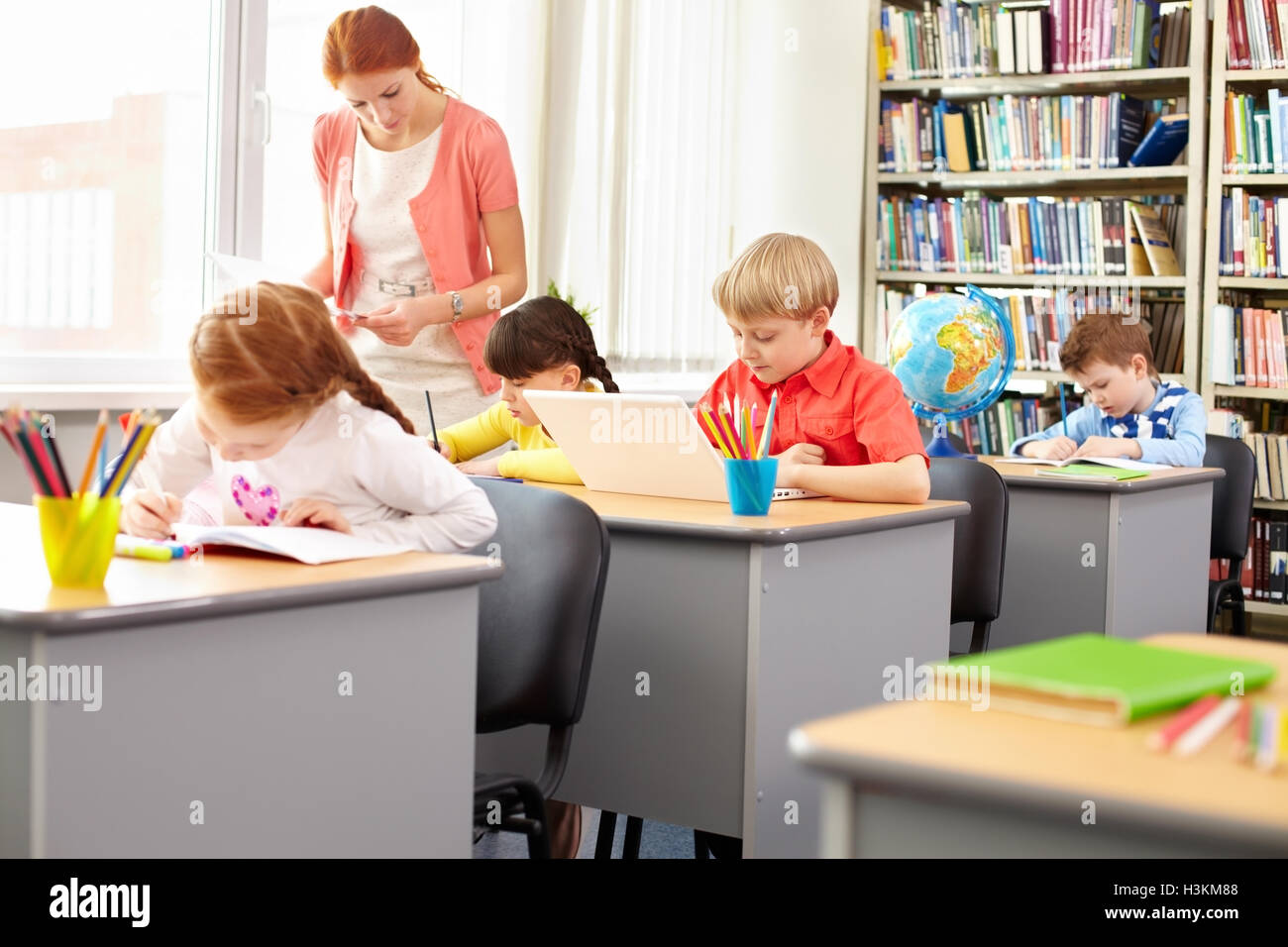 Pupils at work Stock Photo - Alamy