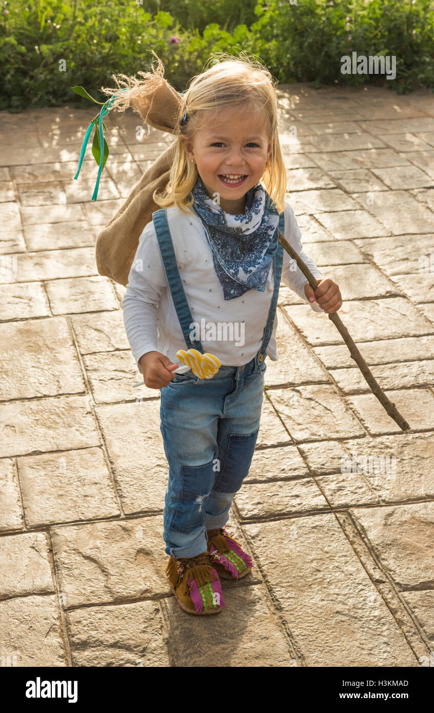 Young blond girl having fun Stock Photo - Alamy