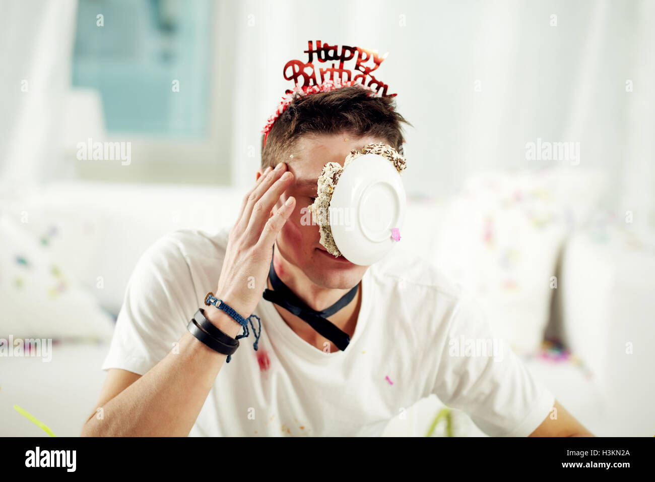 Funny birthday party Stock Photo - Alamy
