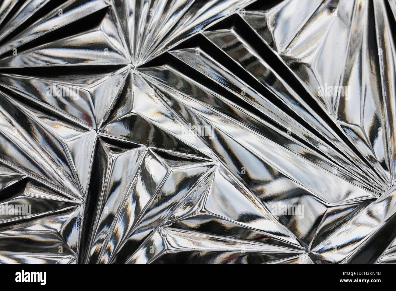Cut glass pattern close up Stock Photo - Alamy
