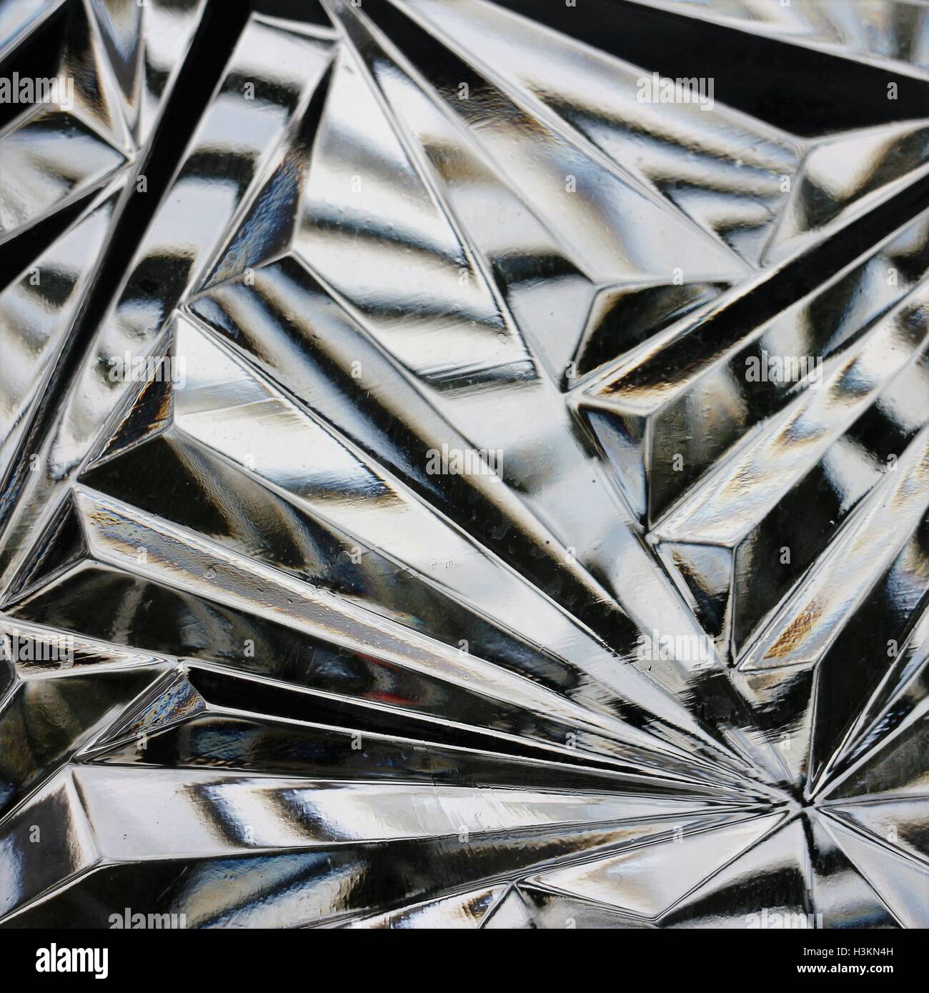 Cut glass pattern close up Stock Photo - Alamy