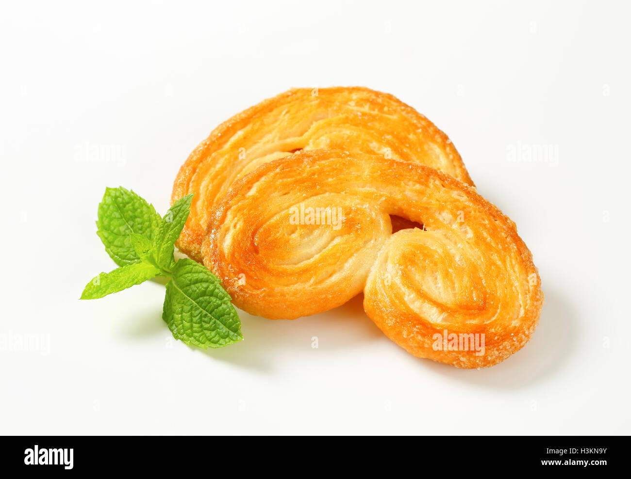 Elephant ear cookies coated with sugar Stock Photo - Alamy