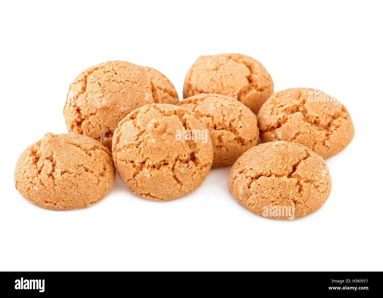 Amaretti cookies on white. Traditional italian biscuits Stock Photo - Alamy