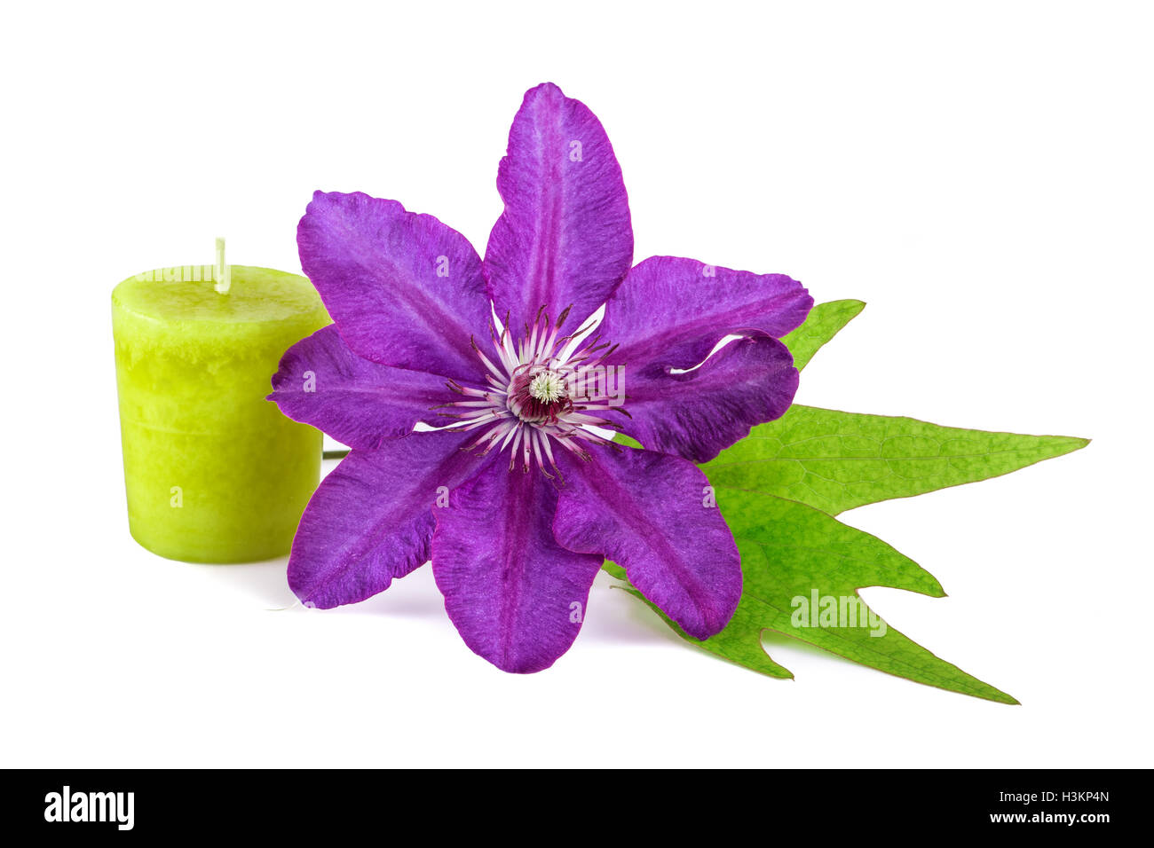 Spa background candle Cut Out Stock Images & Pictures - Alamy