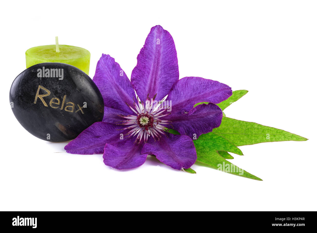 Beautiful candle flower on Cut Out Stock Images & Pictures - Alamy