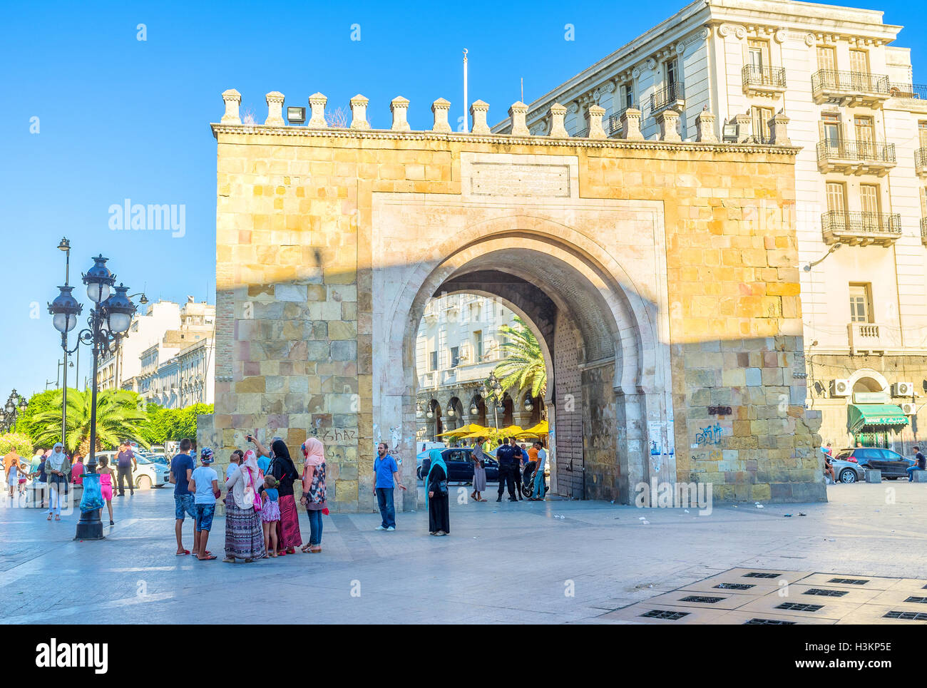 The famous sea gate is one of the most popular tourist landmarks in ...