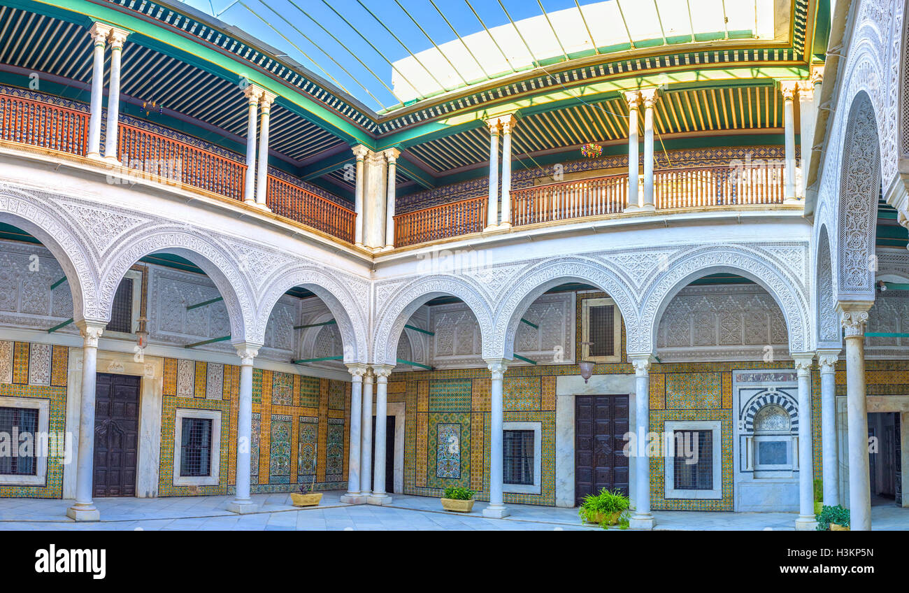 The andalusian courtyard of the well preserved mansion in heart of ...