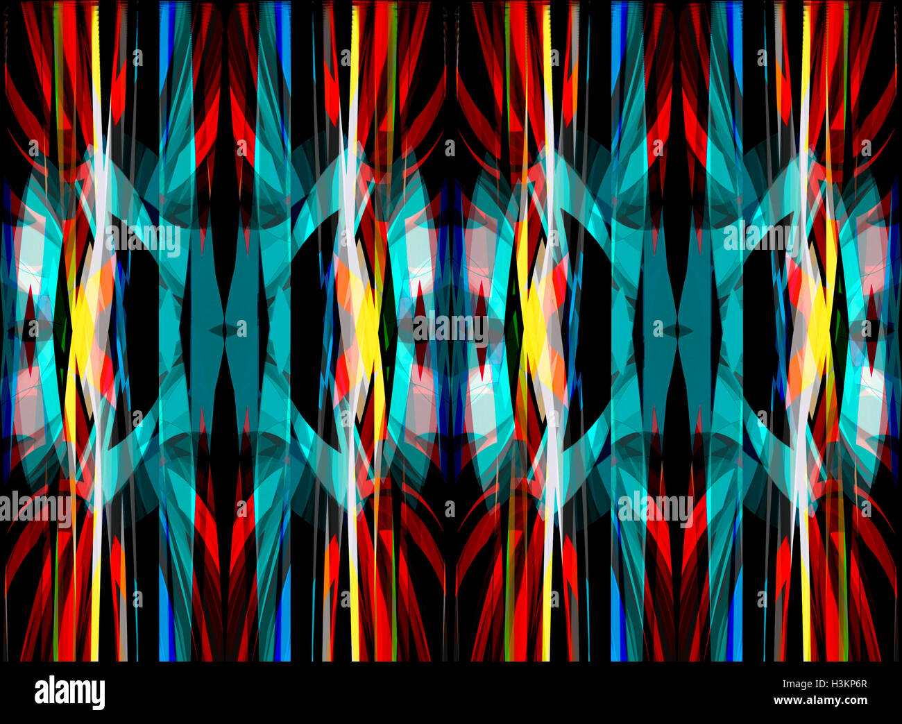 Red, blue and yellow abstract pattern background Stock Photo - Alamy