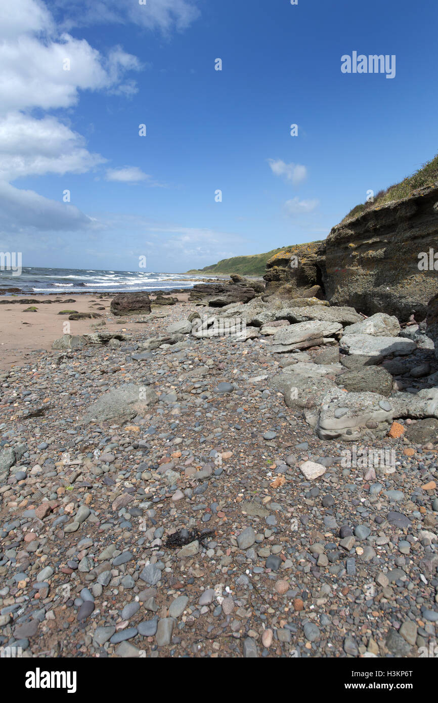 Ayrshire Coast, Scotland. The Ayrshire coastline at Croy Beach in ...