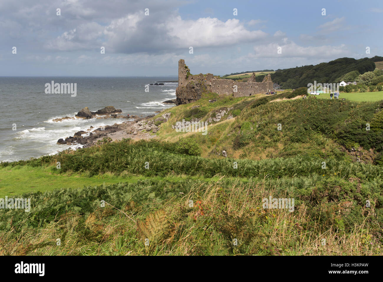 Ayrshire Coast, Scotland. Picturesque view of the coastal village of ...
