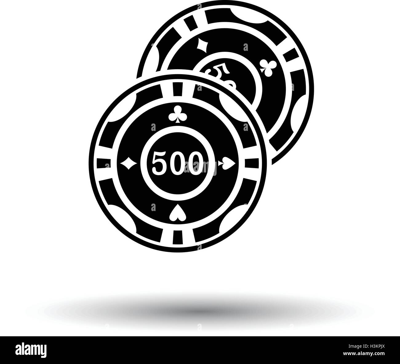 GPU icon. White background with shadow design. Vector illustration ...