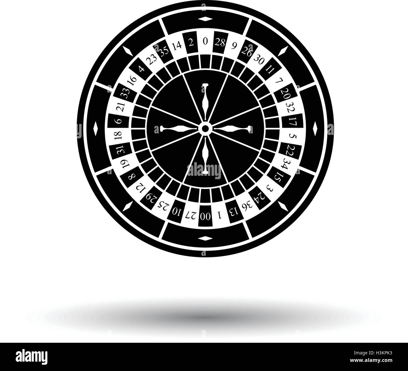 Computer memory icon. White background with shadow design. Vector ...