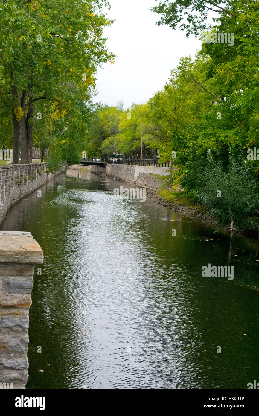 A view of the historic Lachine Canal Stock Photo - Alamy