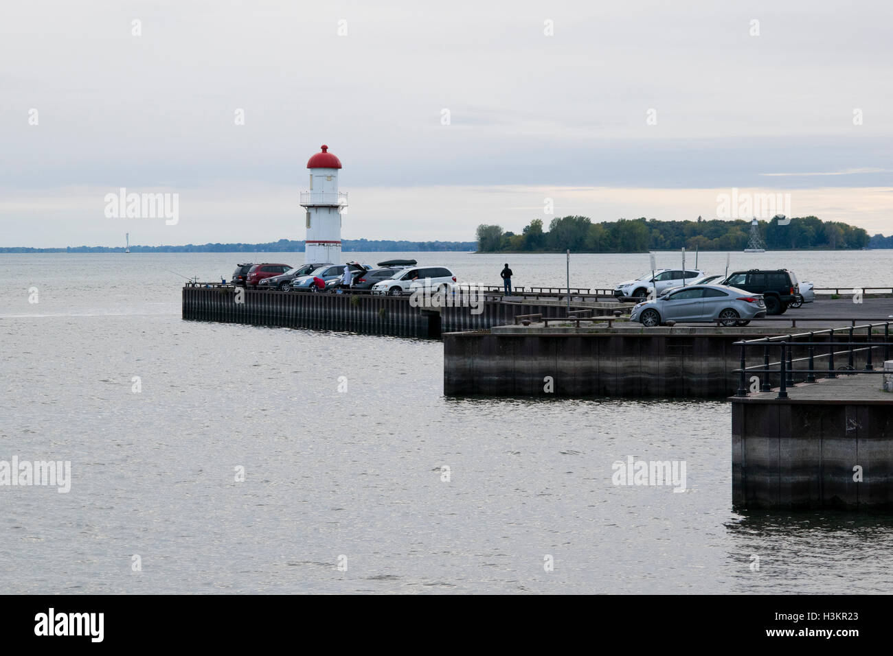The wharf and lighthouse in Lachine, Quebec Stock Photo - Alamy