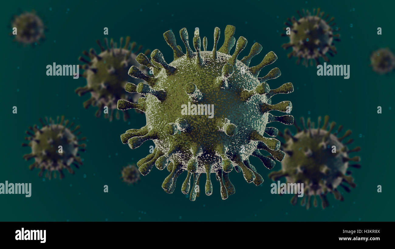 Swine flu virus microscope hi-res stock photography and images - Alamy