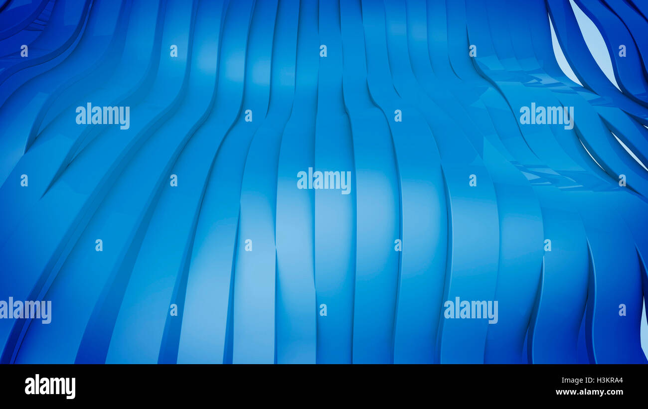 3D render of Wavy band surface. Modern Background Stock Photo - Alamy
