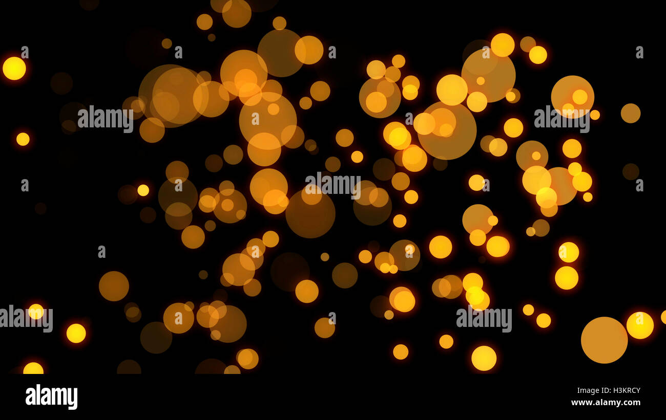 Illustration of Abstract Orange glowing bokeh background Stock Photo ...