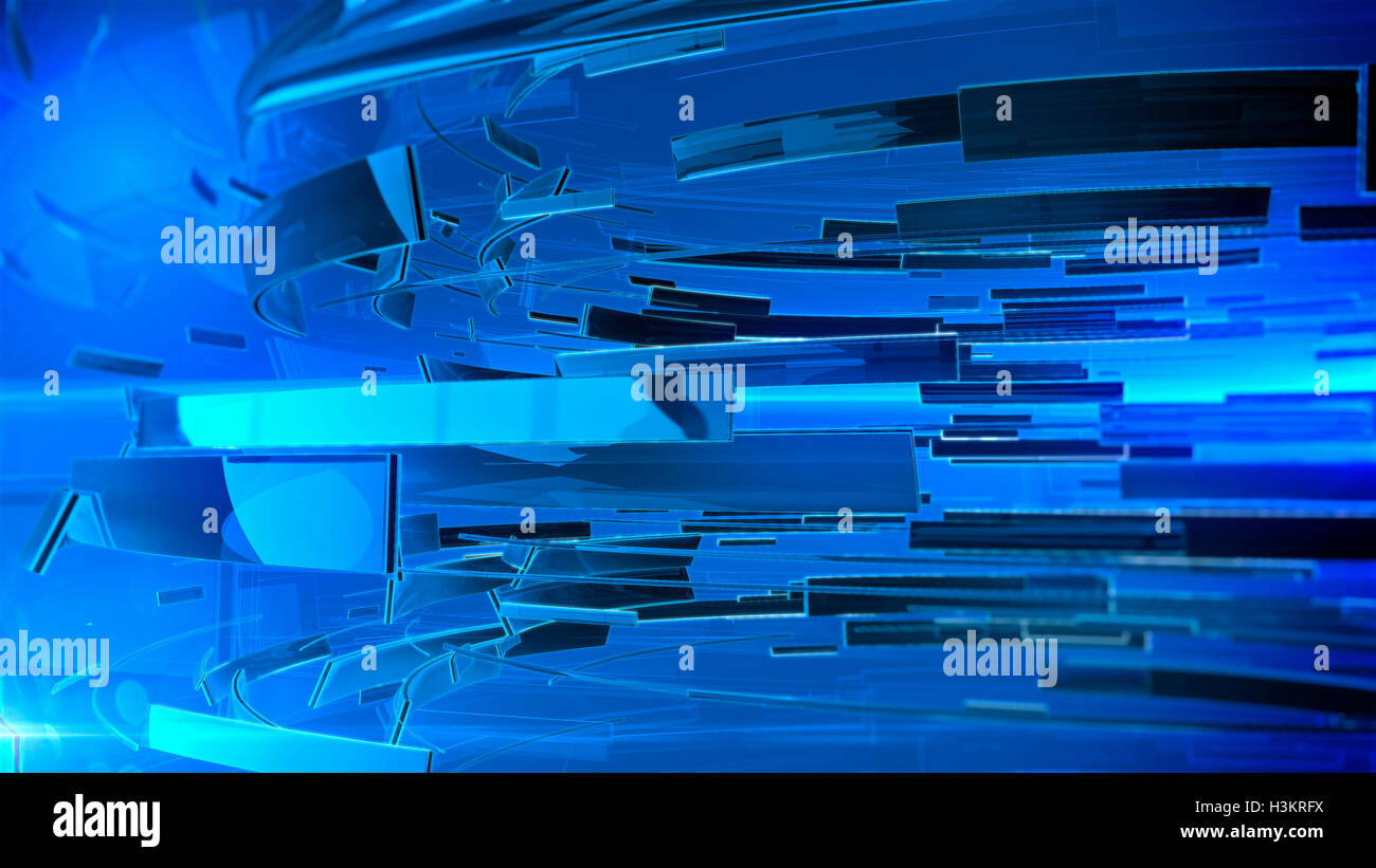 3d abstract business sphere. Blue color and DOF. v.2 Stock Photo - Alamy