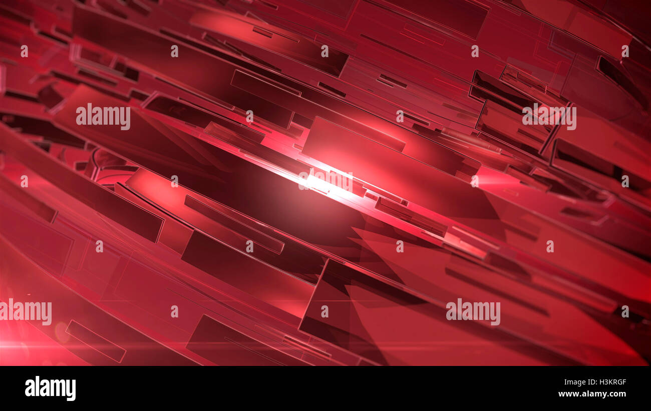 Beautiful Red 3d abstract background. Depth of blur Stock Photo - Alamy