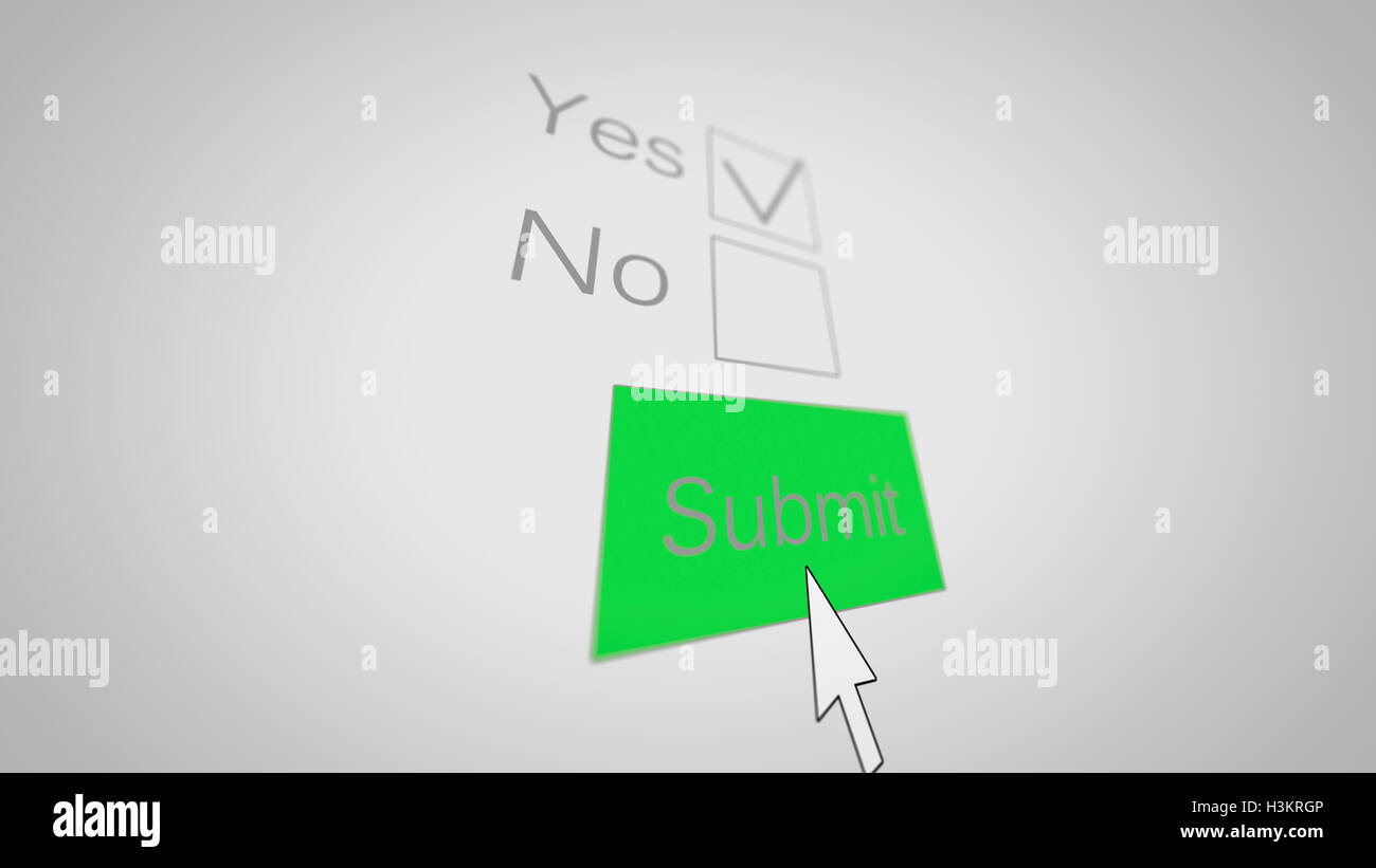 Yes Check Mark.Yes decision making for visual presentation Stock Photo ...