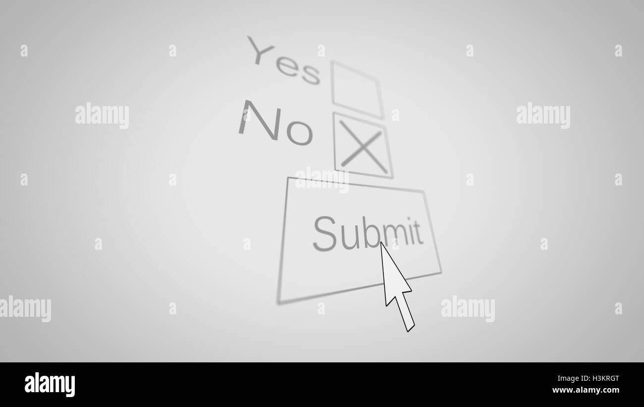 No Check Mark. No decision making for visual presentation Stock Photo ...