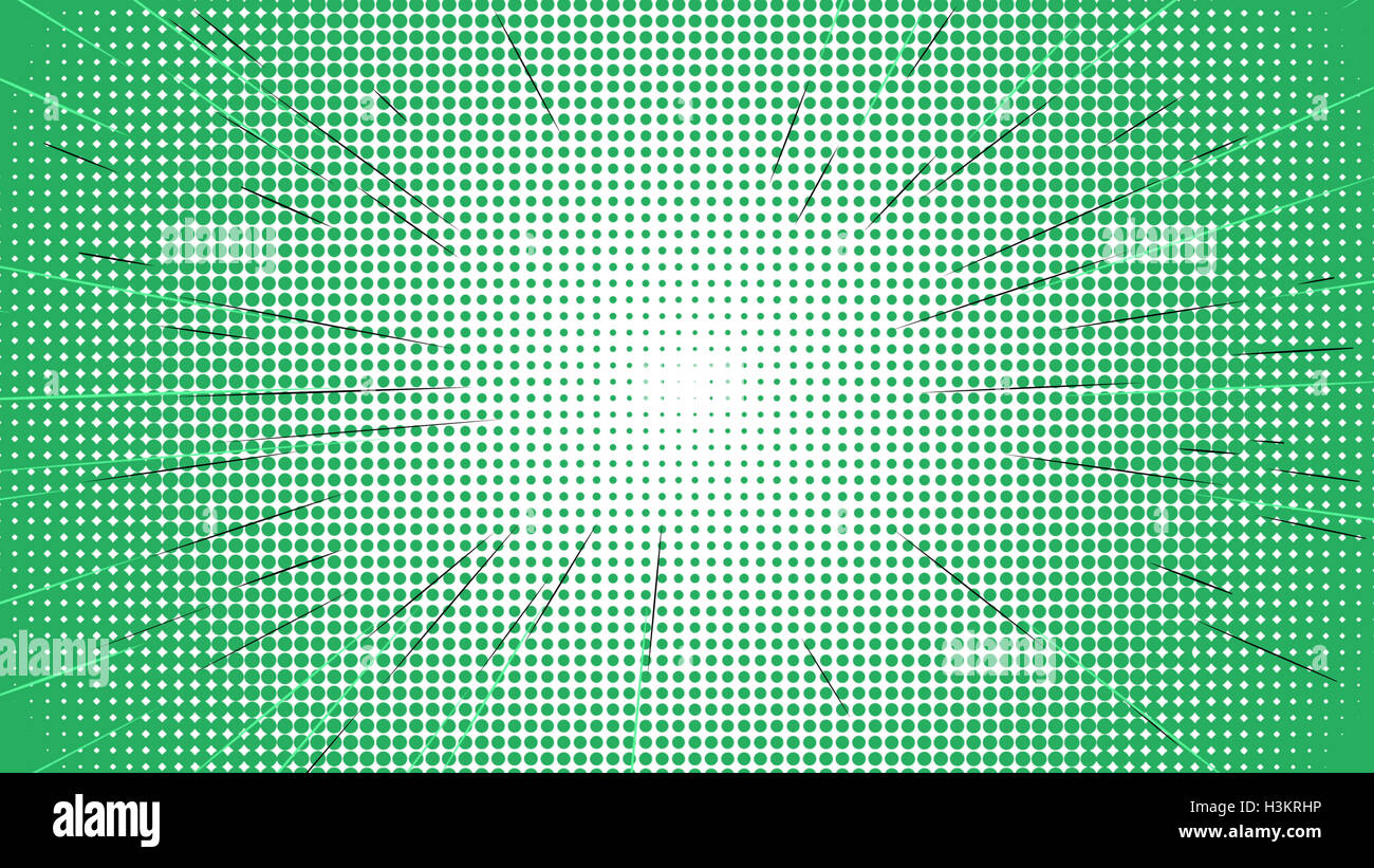 Comic speed radial on blue dotted background Stock Photo - Alamy