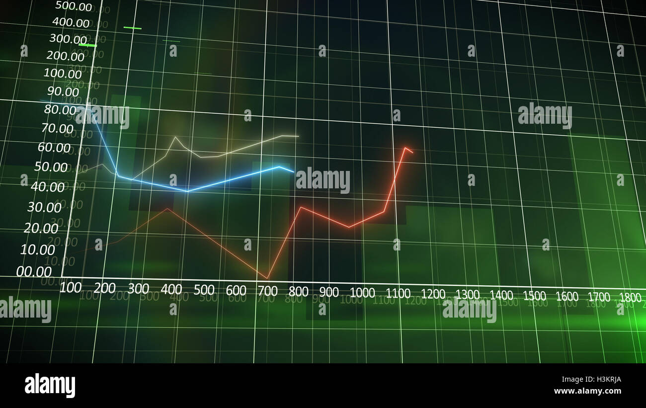 Abstract business chart with bar charts Stock Photo - Alamy