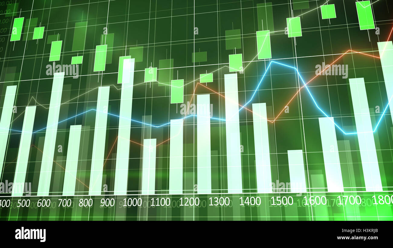 Abstract business chart with bar charts Stock Photo - Alamy