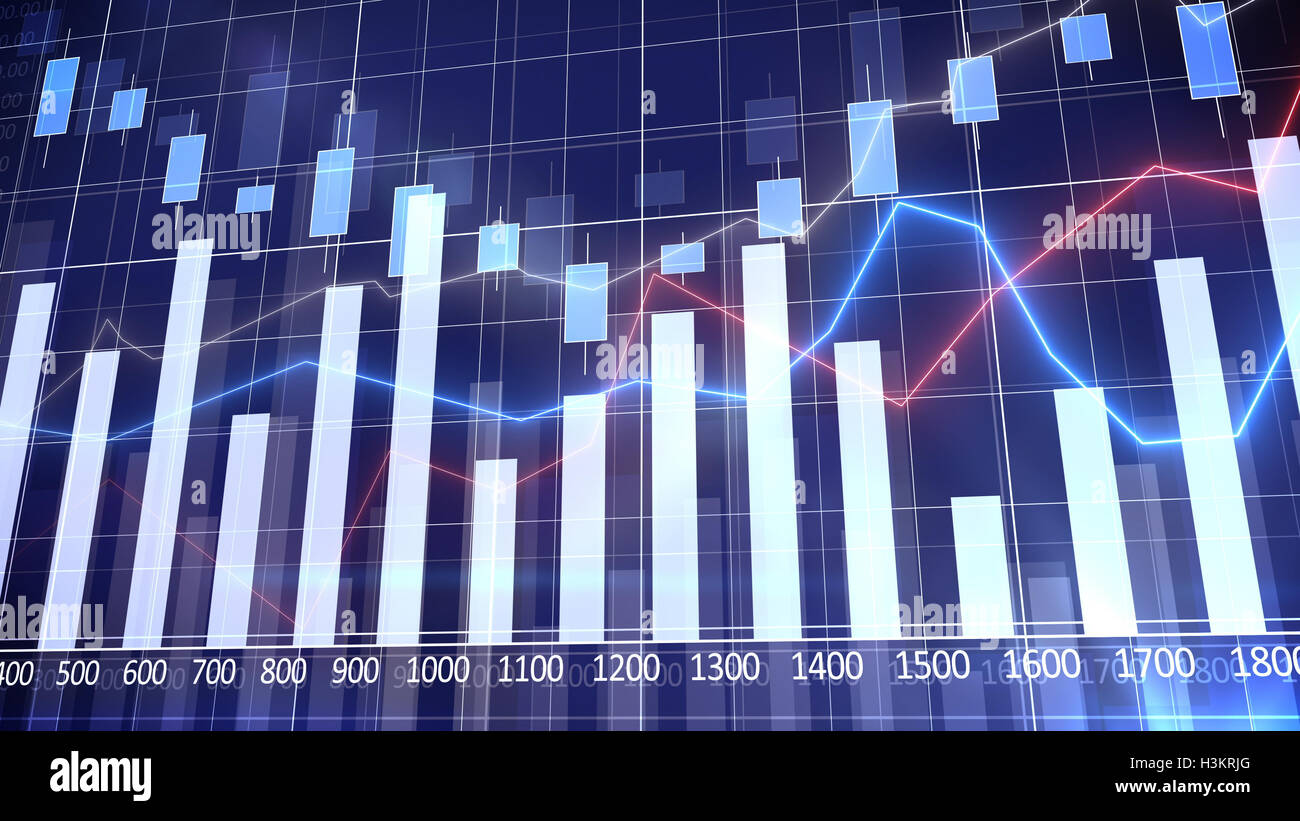 Abstract business chart with bar charts Stock Photo - Alamy
