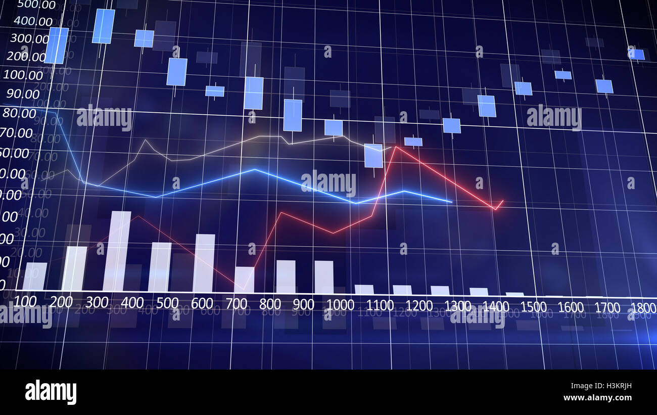 Abstract business chart with bar charts Stock Photo - Alamy