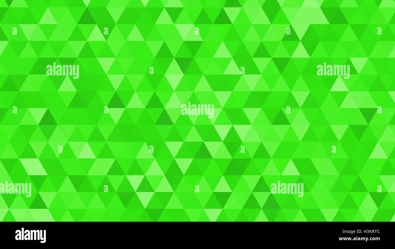 abstract background consisting triangles with different shades of green ...