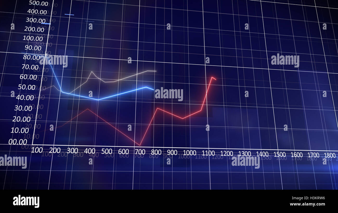 Data Information provided by the red curve against a navy blue ...