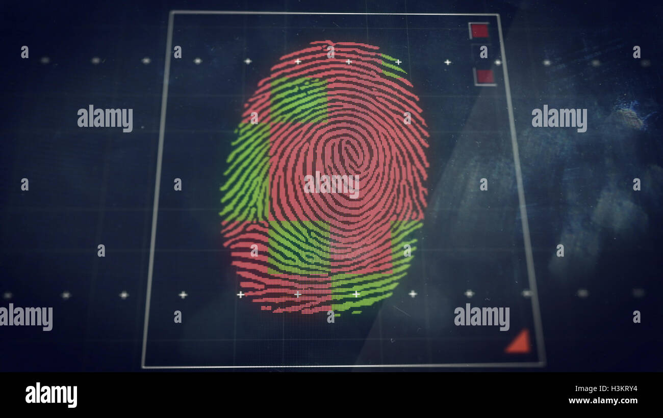 3D rendering of Abstract technology background. Security system concept ...