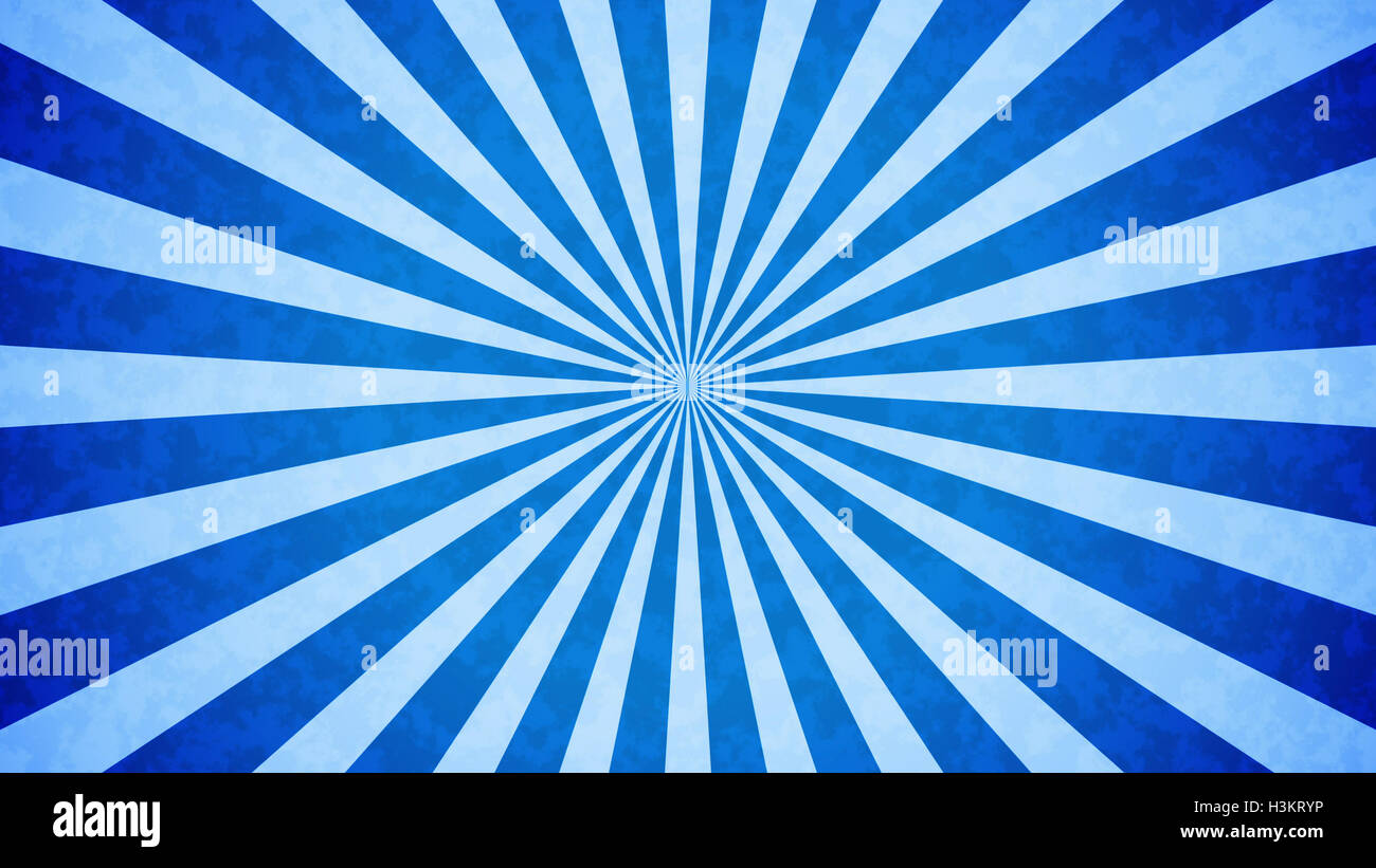 Blue Sunbeams grunge background. A vintage poster Stock Photo - Alamy