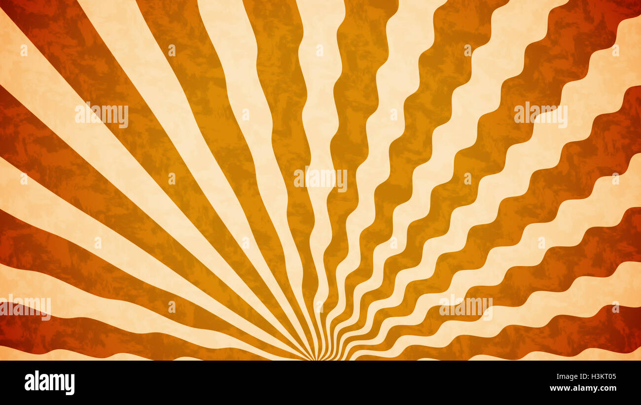 Orange Sunbeams grunge background. A vintage poster Stock Photo - Alamy
