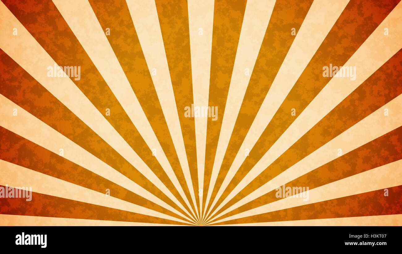 Orange Sun burst retro background design Stock Photo - Alamy