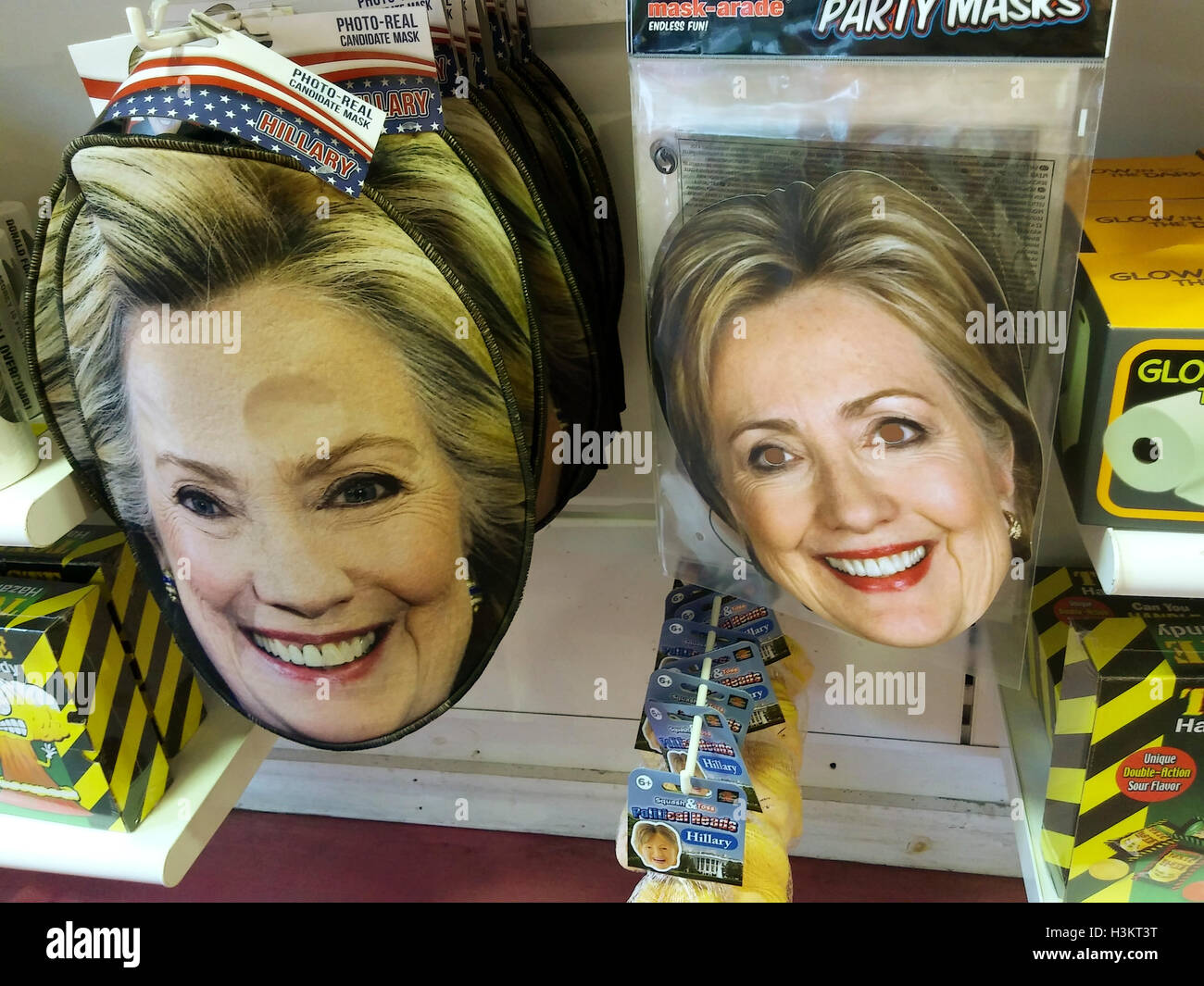 An It'Sugar store in New York displays an assortment of Hillary Clinton ...