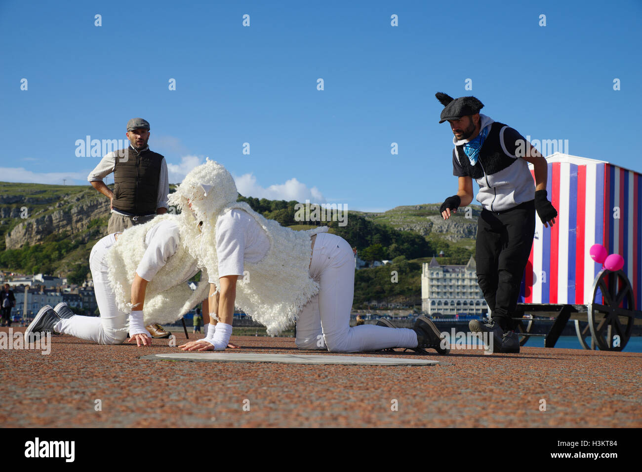 Performers at Llandudno Arts Week LLAWN04 Stock Photo - Alamy