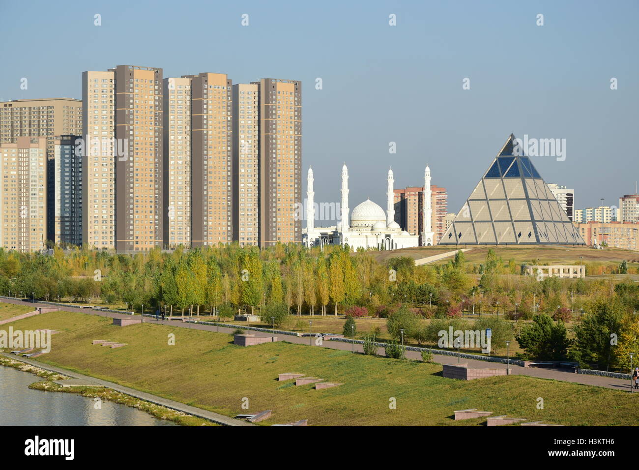 Astana (Nur-Sultan), Kazakhstan – View with modern buildings in Astana ...
