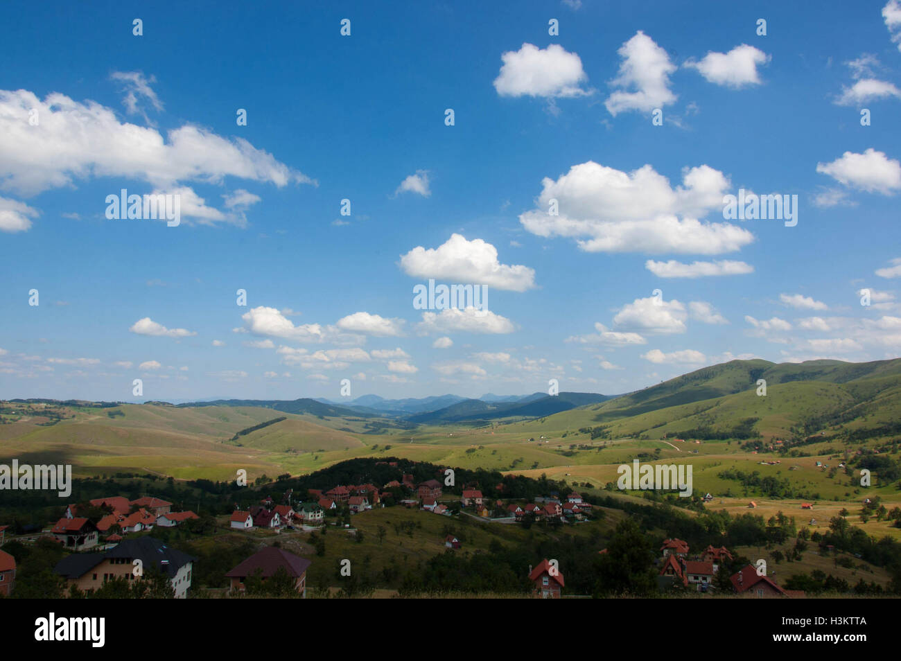 Beautiful panoramic views of the mountain Zlatibor Stock Photo - Alamy