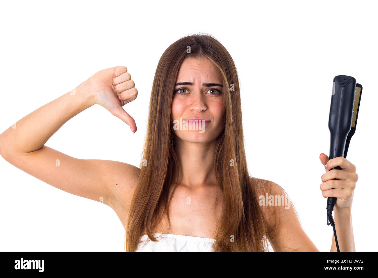 Showing thumb down young Cut Out Stock Images & Pictures - Alamy