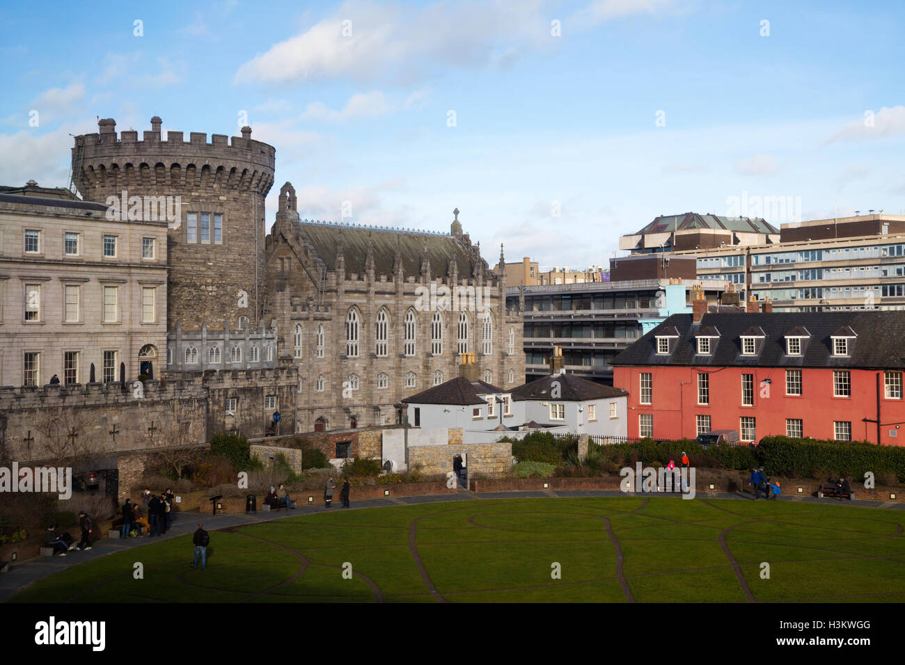 The Dubh Linn gardens in Dublin Castle, Ireland Stock Photo - Alamy