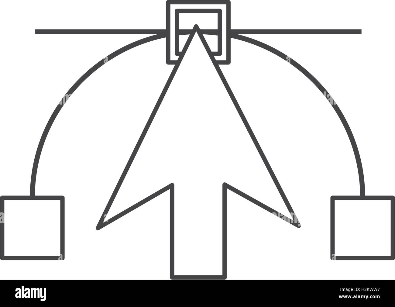 Cursor and graphic school tool design Stock Vector Image & Art - Alamy