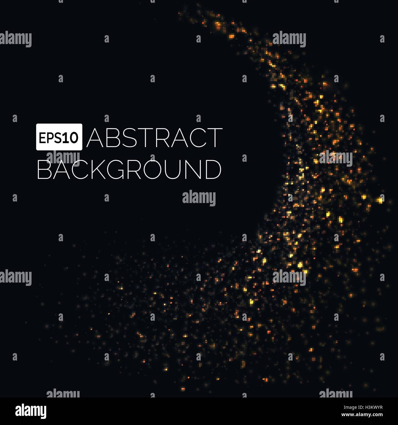 On black background golden new Stock Vector Images - Alamy