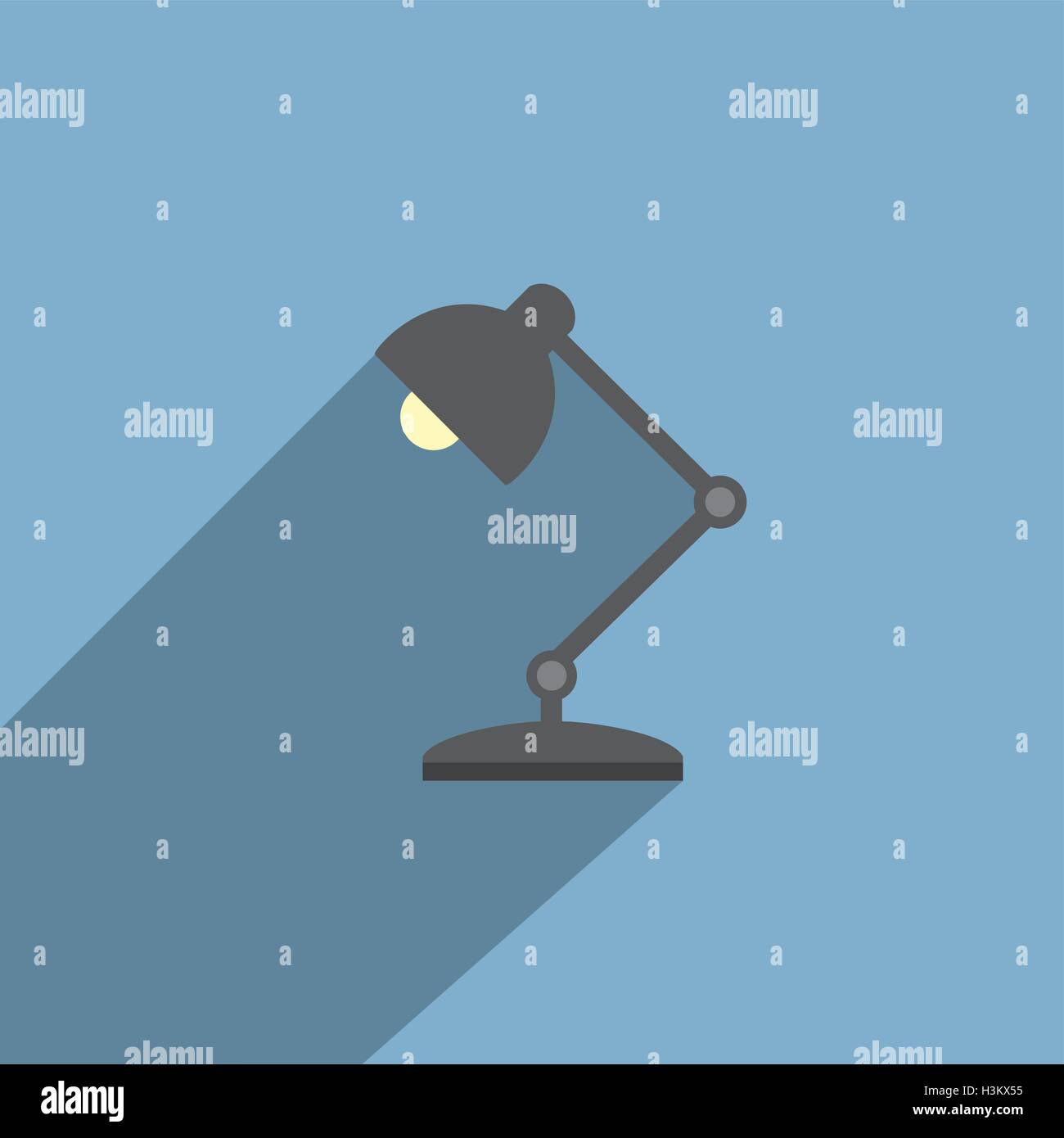 Workplace lamp icon vector Stock Vector Images - Alamy